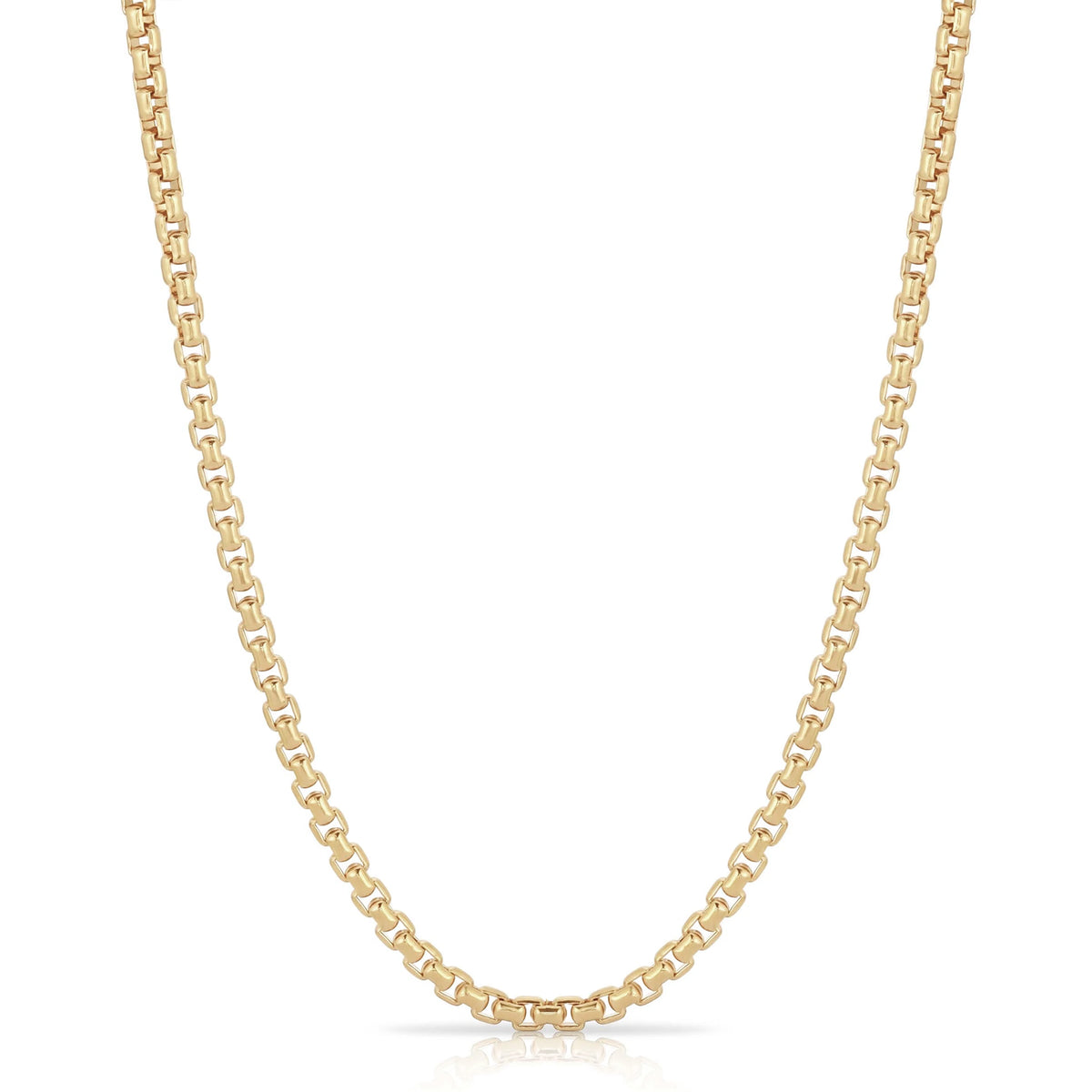 Mens 3mm Rounded Box Link Chain – Colton James South Africa